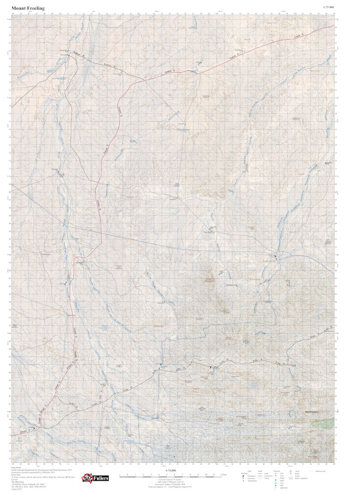 Mt Freeling - Fullers SA Recreation Series – The Map Shop - Adelaide