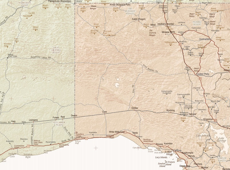 CTS Map of Australia - Heirloom Edition A0 – The Map Shop - Adelaide
