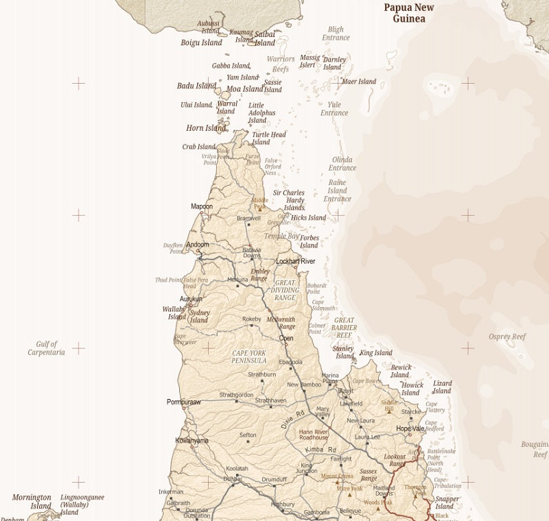 CTS Map of Australia - Heirloom Edition A0 – The Map Shop - Adelaide