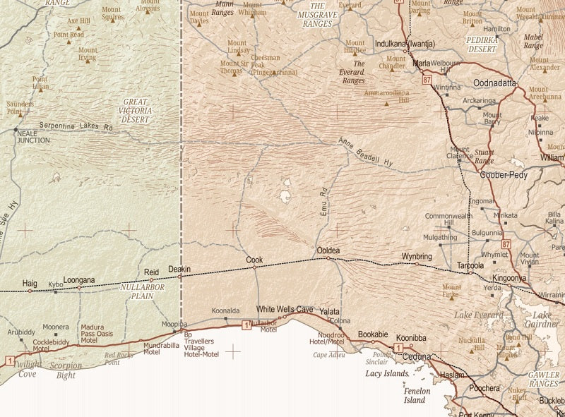 CTS Map of Australia - Heirloom Edition A1 – The Map Shop - Adelaide