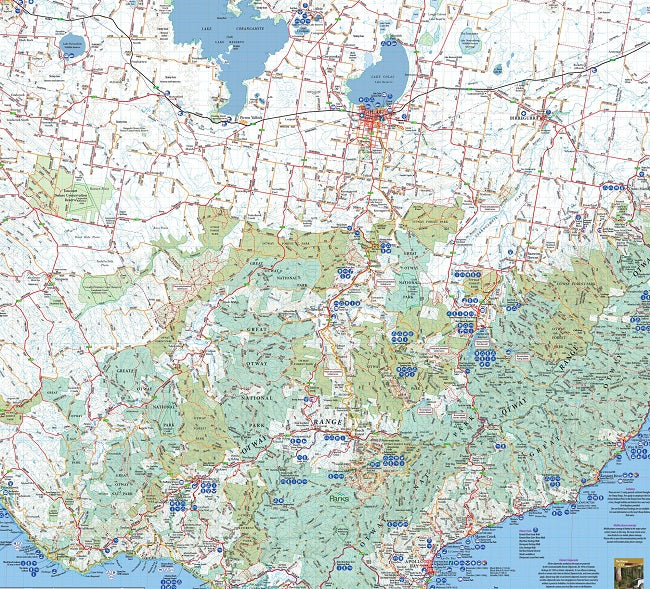 Meridian Maps - The Otways 4WD Map – The Map Shop - Adelaide