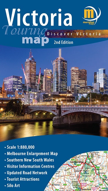 Meridian Maps - Victoria Touring Map – The Map Shop - Adelaide