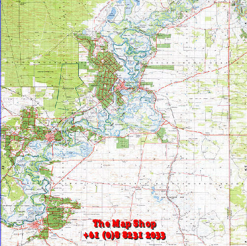 7029 Renmark Topographic Map – The Map Shop - Adelaide