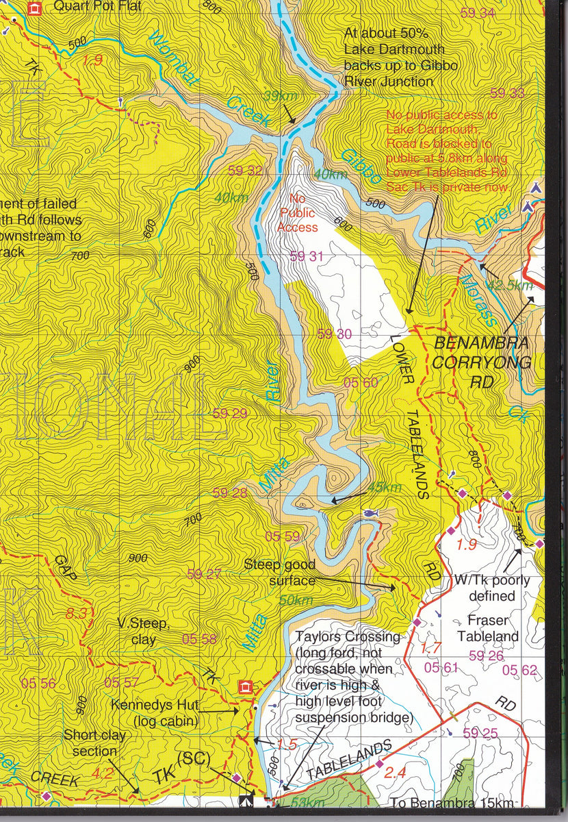 Rooftop Corryong - Omeo - Thredbo Adventure Map – The Map Shop - Adelaide