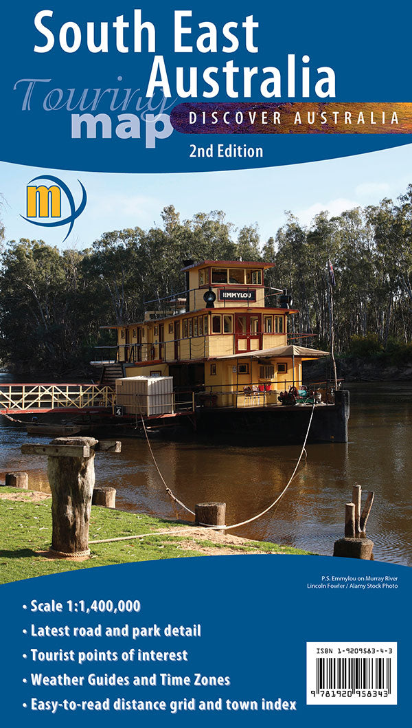 Meridian Maps - South East Australian Touring Map – The Map Shop - Adelaide