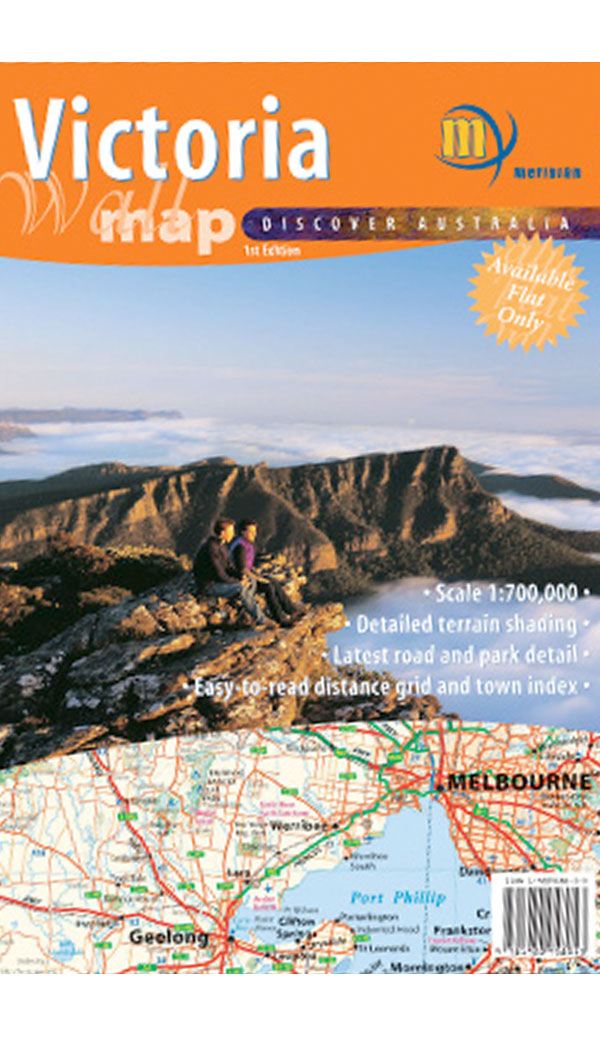 Meridian Maps - Victoria & Southern New South Wales Wall Map – The Map ...