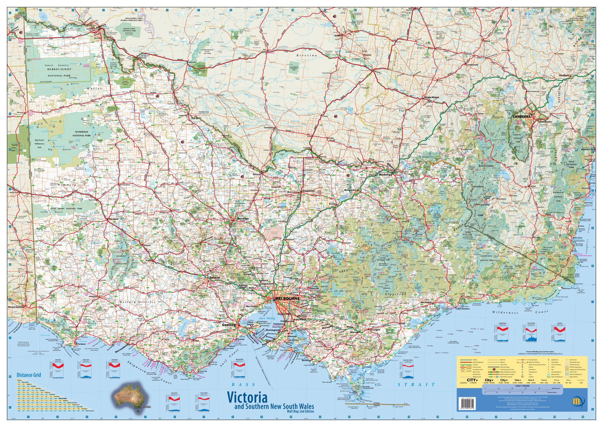 Victoria Australia Detailed Map