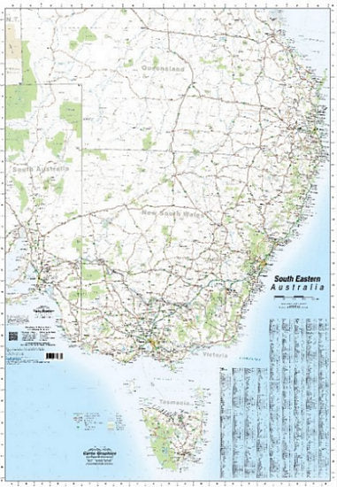 Carto Graphics Australia Tour Planning Map – The Map Shop - Adelaide