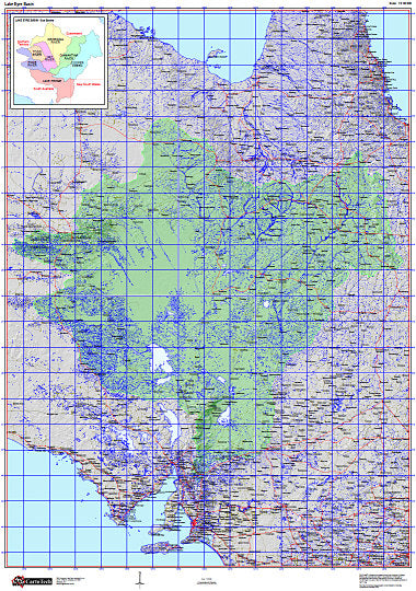 Lake Eyre Basin map – The Map Shop - Adelaide