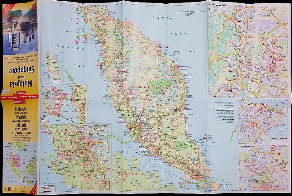 Nelles Maps Malaysia West & Singapore – The Map Shop - Adelaide